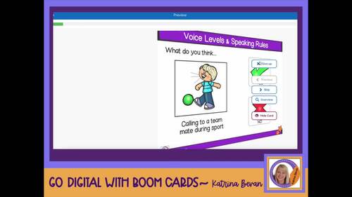 Boom™ Cards: Voice levels & Speaking Rules for speech therapy by ...
