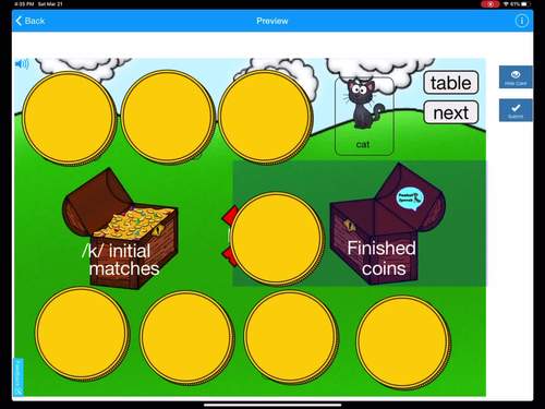 Treasure Hunt Articulation /k, g, f, v/ Boom Cards Distance Learning