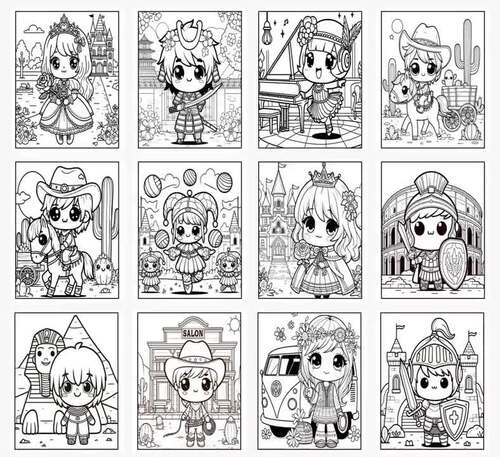 Printable Coloring Pages: 30 Coloring Niches Mega Bundle for Kids and ...