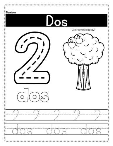 NUMBER WRITING 0-10 IN SPANISH | TRAZA LOS NUMEROS DEL 0 AL 10 |TRACING ...