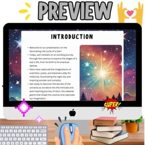 Life Cycle of a STAR PowerPoint & Google Slides Lesson, 3rd 4th 5th Grade