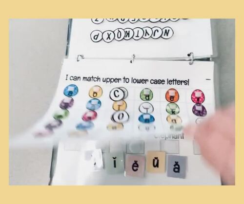 Spring Busy Binder or Busy Book for Special Education Adapted Workbook