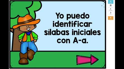 Sílabas iniciales Beginning Syllables in Spanish 2 by Recursos Arcoiris