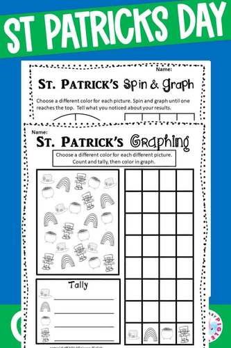 St. Patrick's Day Graphing Worksheets Math Activities First Grade ...