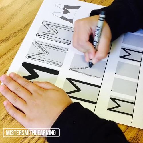 Uppercase Handwriting Pages- Mister Smith Learning (double sided)