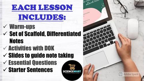 Geologic Time Scale Lesson- Natural Selection Unit - Life Science Notebook