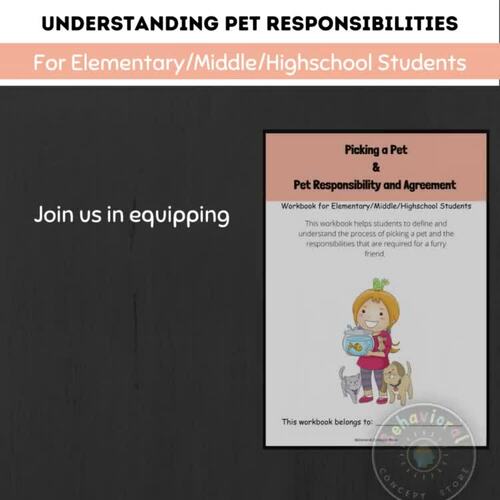 Pet Picker: A Worksheet on Choosing the Right Pet and Being a ...