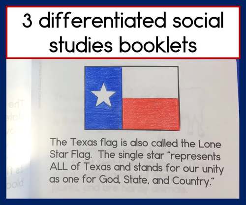 Texas State Symbols Book Differentiated Guided Readers for Young Texans
