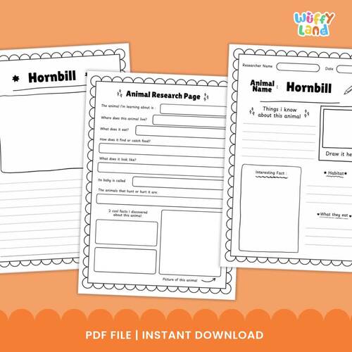 Hornbill Research Project | Animal Report Writing Real Photo ...