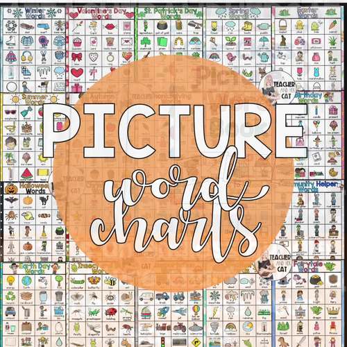 Portable Word Wall Kindergarten Writing Center Vocabulary Charts