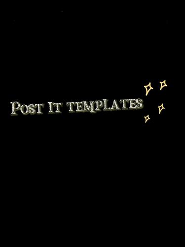 UPDATED 2025 - Printable 3 x 3 Post-it or Sticky Note Templates BUJO