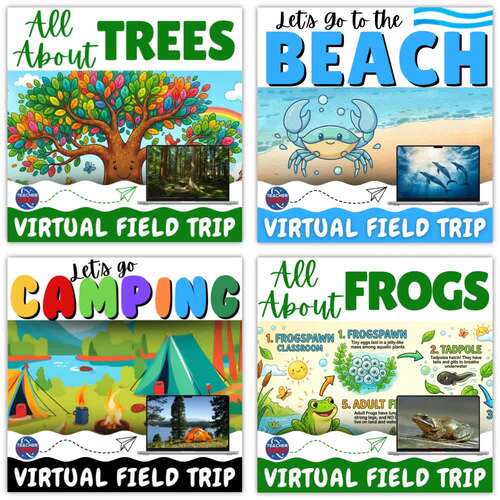 Nature & the Great Outdoors Virtual Field Trip Bundle | End of the Year ...