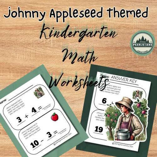 Johnny Appleseed Math Word Problems for Kindergarteners | TPT