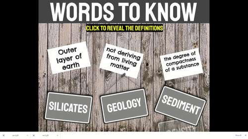 Rocks and Minerals Interactive Google Slides™ Presentation | Digital