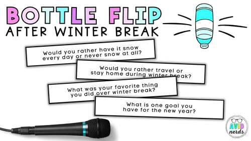 AVID After Winter Break Printable Partner Activity - Bottle Flip by ...