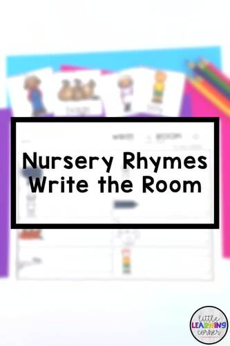 Nursery Rhymes Write the Room BAA BAA BLACK SHEEP by Little Learning Corner