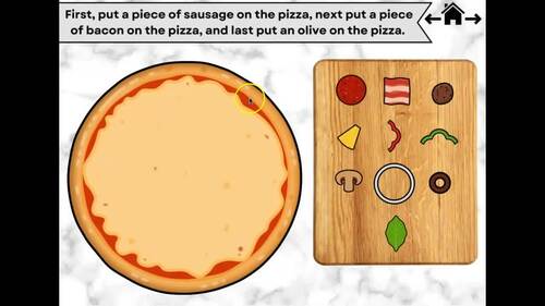 Following Temporal Directions Pizza Style BOOM Cards™ Bundle Digital ...