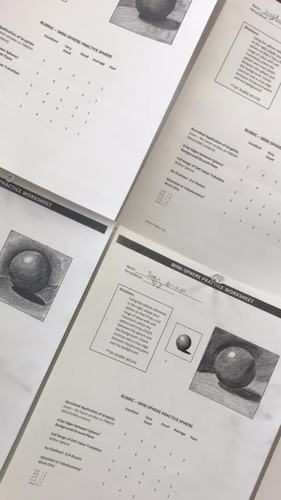 Drawing and Pencil Shading Worksheet Middle School Art High School Art