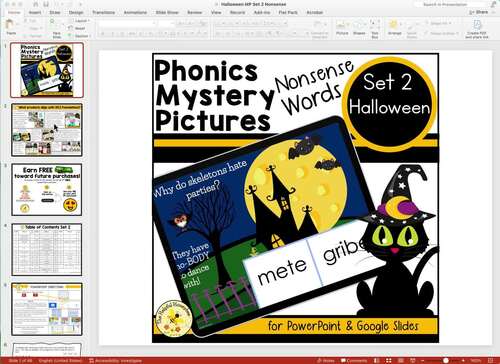 UFLI aligned Halloween Digital Phonics Mystery Pictures - Nonsense ...