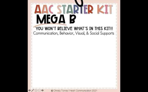 AAC Starter Kit Mega Bundle Communication, Behavior, Academics, Social ...