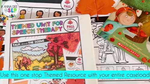 Fall & Autumn Speech and Language Therapy Activities & Worksheets