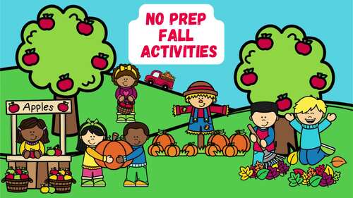 Fall Morning Work October PreK Kindergarten First TK UTK Math Literacy ...