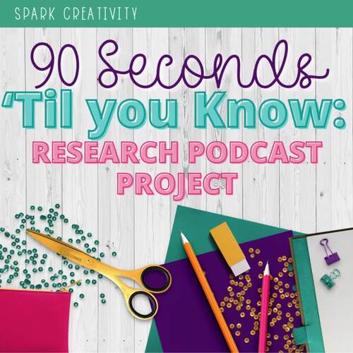 Research Podcast Project for any Unit by Spark Creativity | TPT