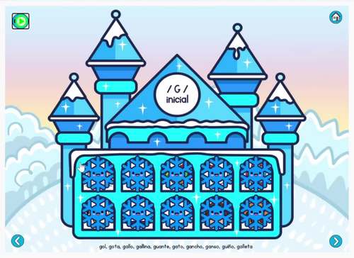 BOOM CARDS El Castillo de Invierno. Ejercicios de Articulación y Lenguaje