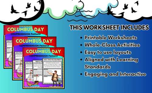 Columbus Day & Indigenous Peoples’ Day Reading Comprehension | 20 Mini ...