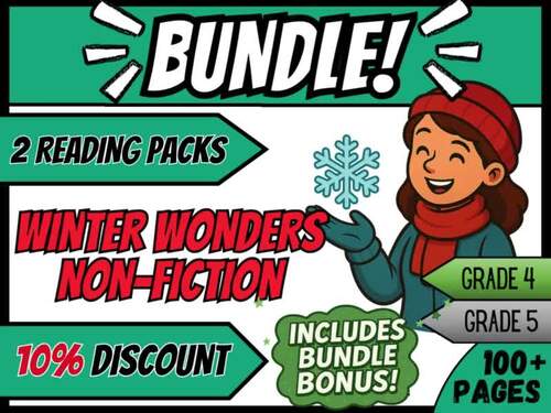 Winter Wonders Bundle | Reading Comprehension | Grade 4/5 by Bitesize ...