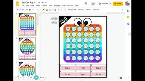 Eye Can Pop It! Interactive Mats for Pop It/Popper Fidgets {Includes ...