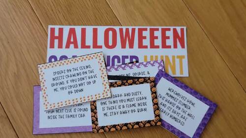 Halloween Scavenger Hunt for Kids, Indoor Outdoor Halloween Treasure ...