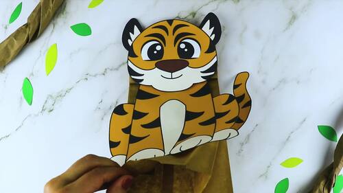 NO PREP Full Colored Zoo Animal Puppet Craft Templates by Simple Mom ...