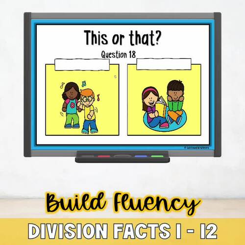 Division Facts Fluency Game & Color By Number - Differentiated 3rd ...