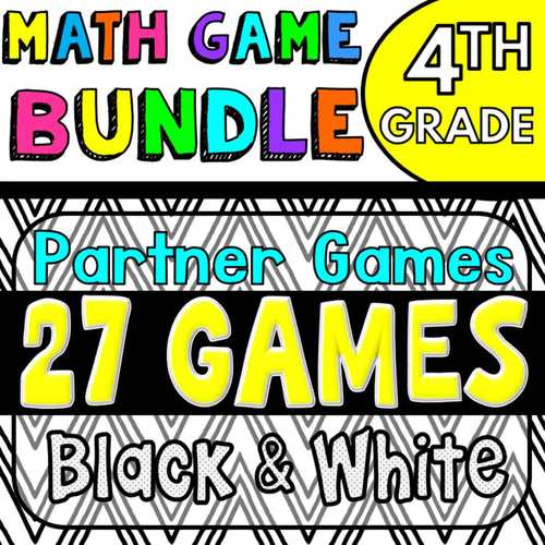 4th Grade Math Games: 27 Game Bundle: 4th Grade Centers: Distance ...