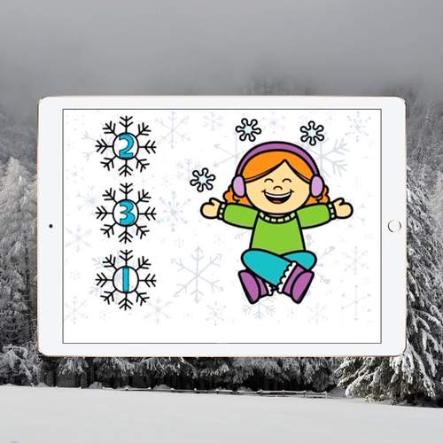 Find the numbers 1 to 10 Boom cards Snowflakes by LOL - Life of Learning