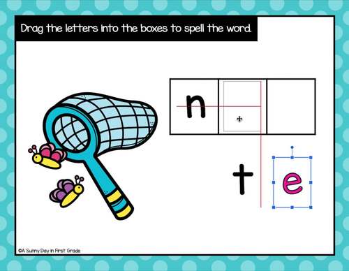 CVC Words for Google Slides™ by A Sunny Day in First Grade | TPT