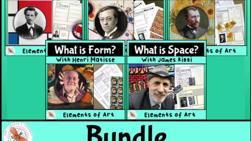 Art Elements Reviews x6 with art projects GROWING BUNDLE for Art History