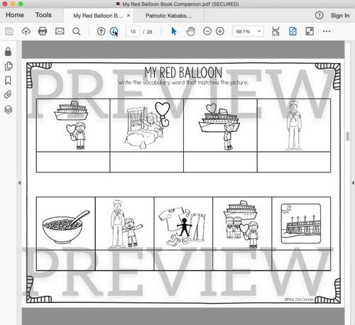 My Red Balloon Book Companion [Visual Recipe, Writing Prompt, and more!]