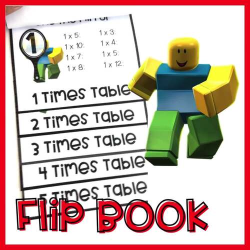 Roblox Multiplication Flipbook 0-5 by Teacher Stefany- Teaching With Love