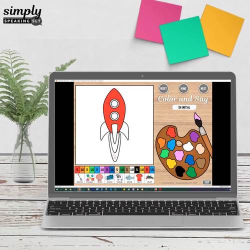 Color and Say No Print Interactive PowerPoint Game Bundle for Speech ...