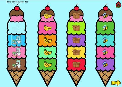 Digital Disappearing Articulation Ice Cream Game - B P D T M N | TPT