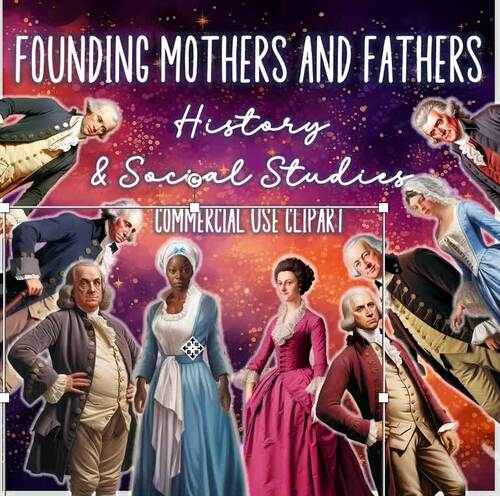 Founding Mothers and Founding Fathers clipart, United States History ...