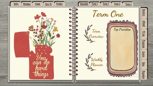 2023 Australian Digital Planner (Boho design - Editable option) | TPT