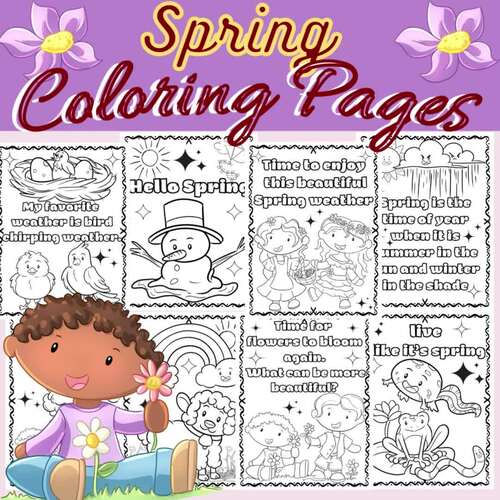 Spring Buddies Coloring pages | 15 Fun Coloring Sheets with ...