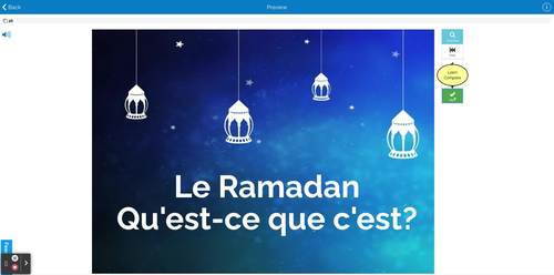Le Ramadan | Qu’est-ce que c’est | Vocab Activity | French BOOM Cards