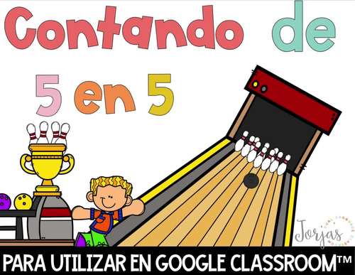 Contar de 5 en 5 Digital Counting by 5s Seesaw Google Slides en español