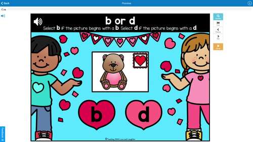 b and d Reversal Boom Cards™ by Teaching With Love and Laughter | TPT