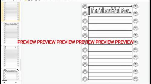 Thanksgiving Themed Printable and Digital Writing Paper by K's Digital ...