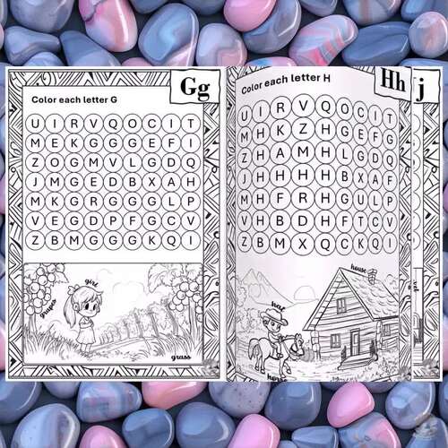 Letter Recognition & Coloring • Alphabet Worksheets • 26 Printables